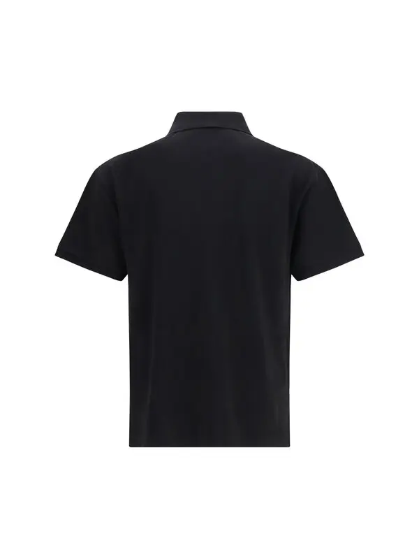 Palm Angels Curved Logo Polo - Black