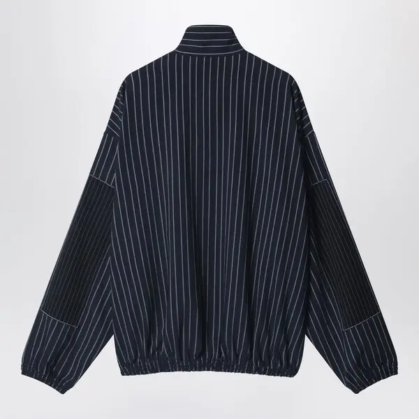 Acne Studios Zip-up Jacket With Pinstripe Pattern