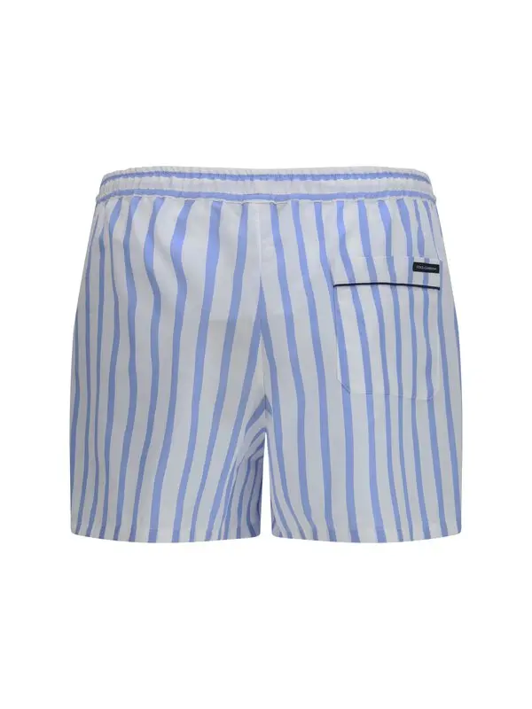 Dolce & Gabbana Striped Poplin Bermuda Shorts