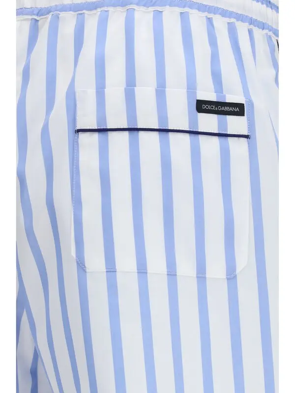 Dolce & Gabbana Striped Poplin Bermuda Shorts