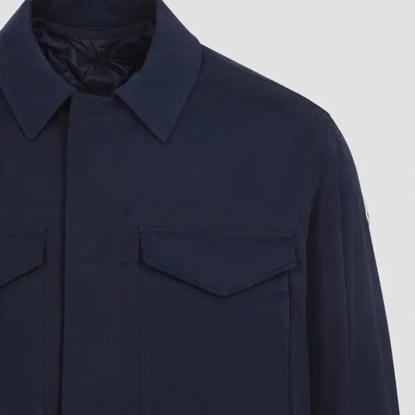 Moncler Roquille Shirt Jacket With Detachable Down Vest - Blue