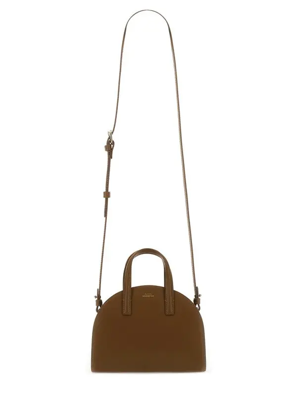 A.p.c. Demi-lune Tote Bag Small - Brown