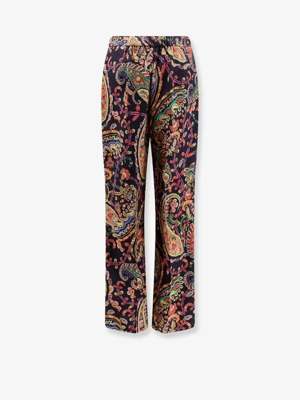 Etro Paisley Print Trousers - Multicolor