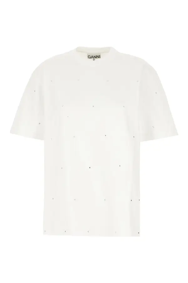 GANNI Embellished T-shirt - Multicolor