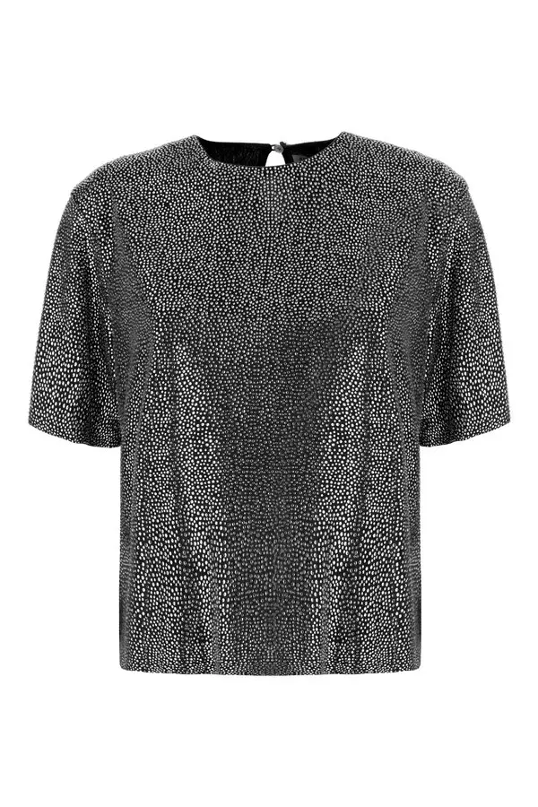 Giuseppe Di Morabito Embellished Short Sleeve Top - Multicolor
