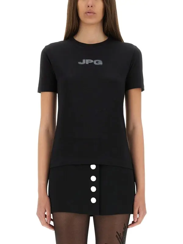 JEAN PAUL GAULTIER Baby Fit Organic Cotton T-shirt - Black