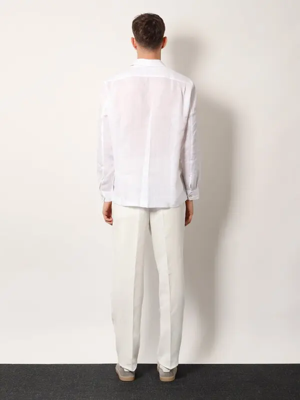 Brunello Cucinelli Easy Fit Linen Shirt