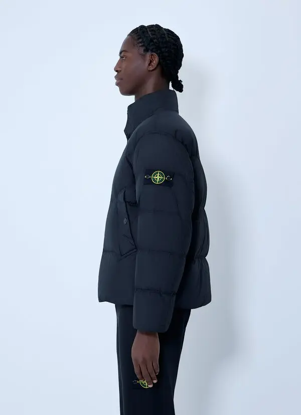 Stone Island Short Quilted Down Jacket - Black