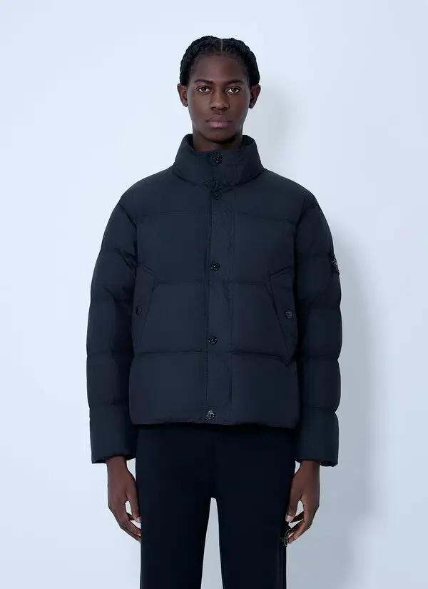 Stone Island Short Quilted Down Jacket - Black