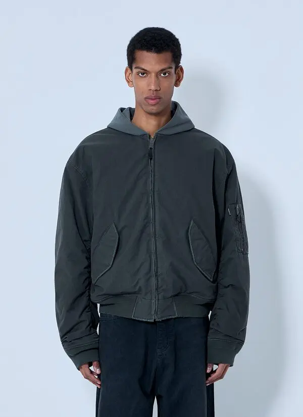 Balenciaga Bomber Jacket With Integrated Hood
