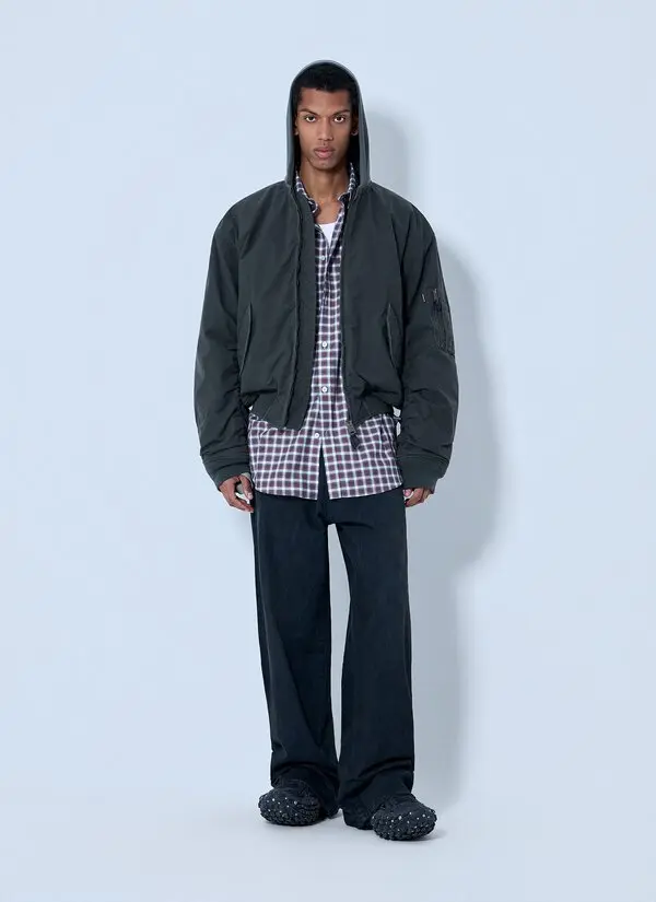 Balenciaga Bomber Jacket With Integrated Hood