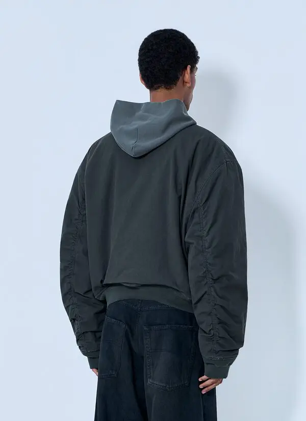 Balenciaga Bomber Jacket With Integrated Hood