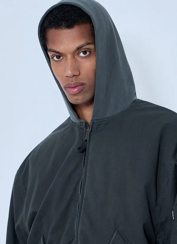 Balenciaga Bomber Jacket With Integrated Hood