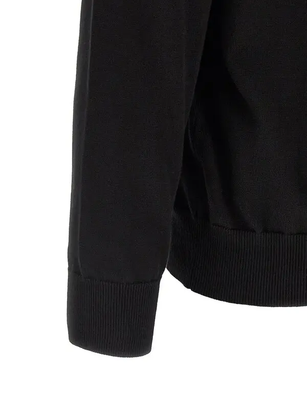 Stone Island Crew Neck Cotton Sweater - Black