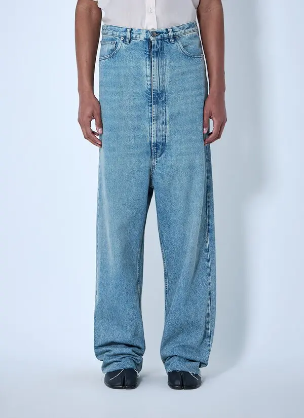 MAISON MARGIELA Wide-leg Denim Trousers - Blue