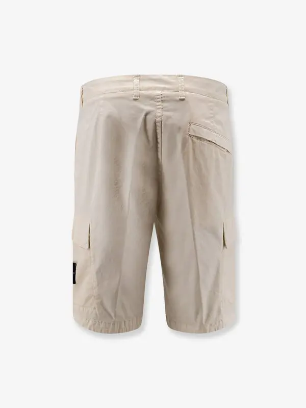 Stone Island Bermuda Shorts - Cream