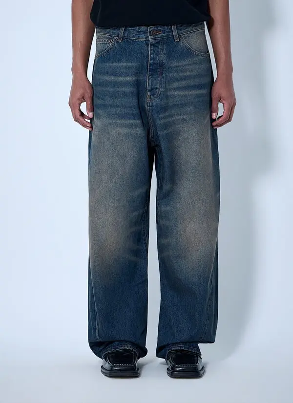 Vetements Wide-leg Denim Trousers - Blue
