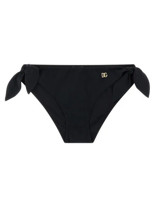 Dolce & Gabbana Bikini Briefs With Logo Detail - Black