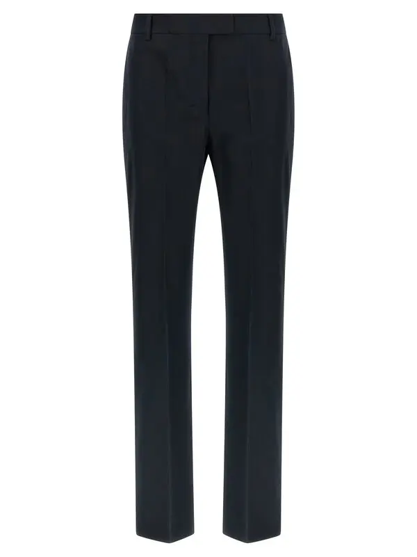 Max Mara Smmfatina Cropped Stretch Trousers - Blue
