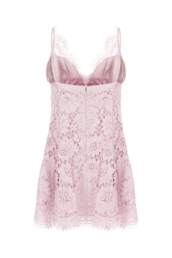 SELF-PORTRAIT Lace Dress With Bow Detail