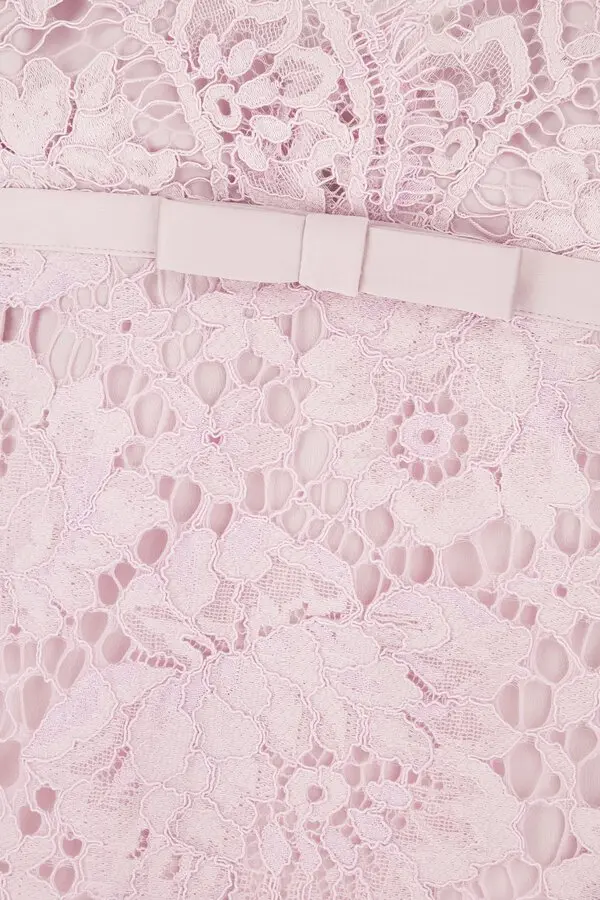 SELF-PORTRAIT Lace Dress With Bow Detail