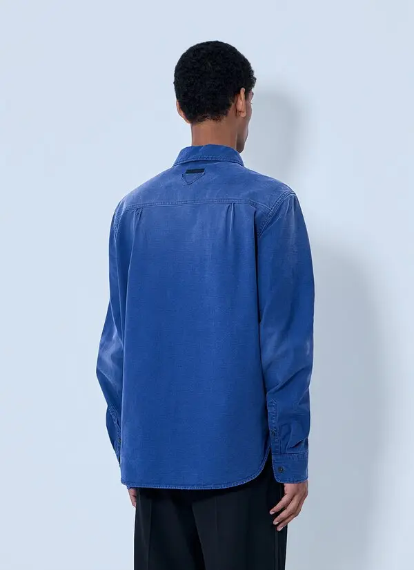 Prada Denim Button-down Shirt - Blue