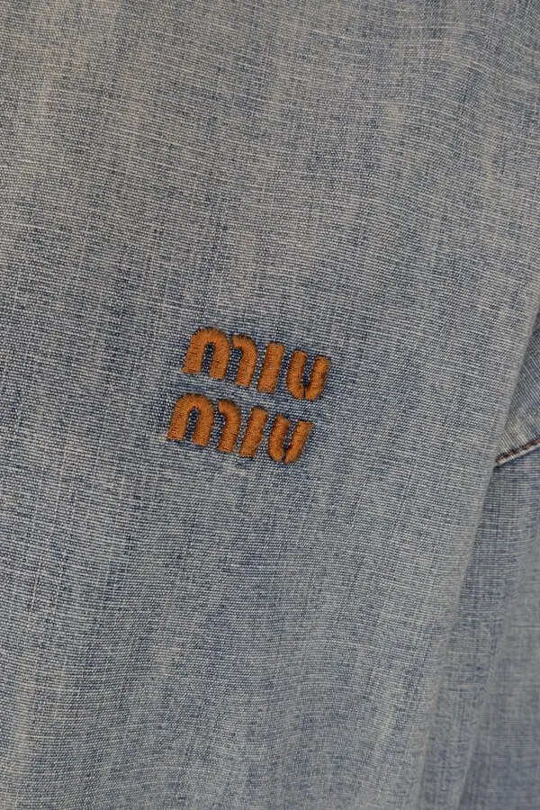 Miu Miu Denim Zip-up Jacket