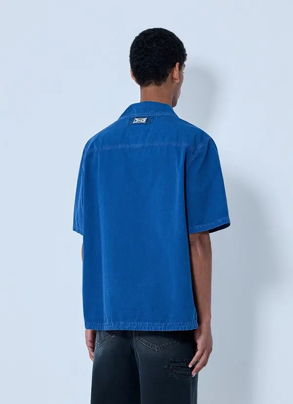 Marni Cotton Poplin Short-sleeve Shirt - Blue