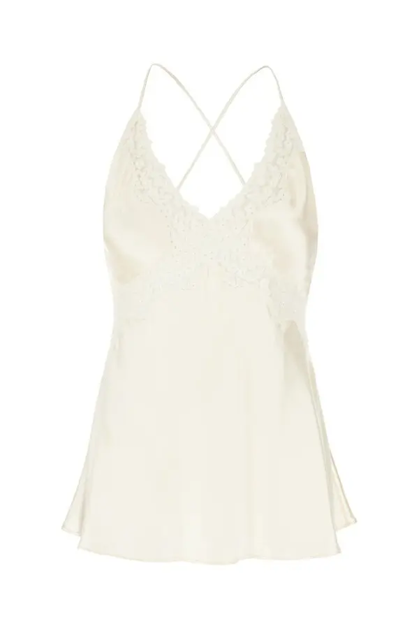 Alberta Ferretti Lace Trimmed Camisole Top
