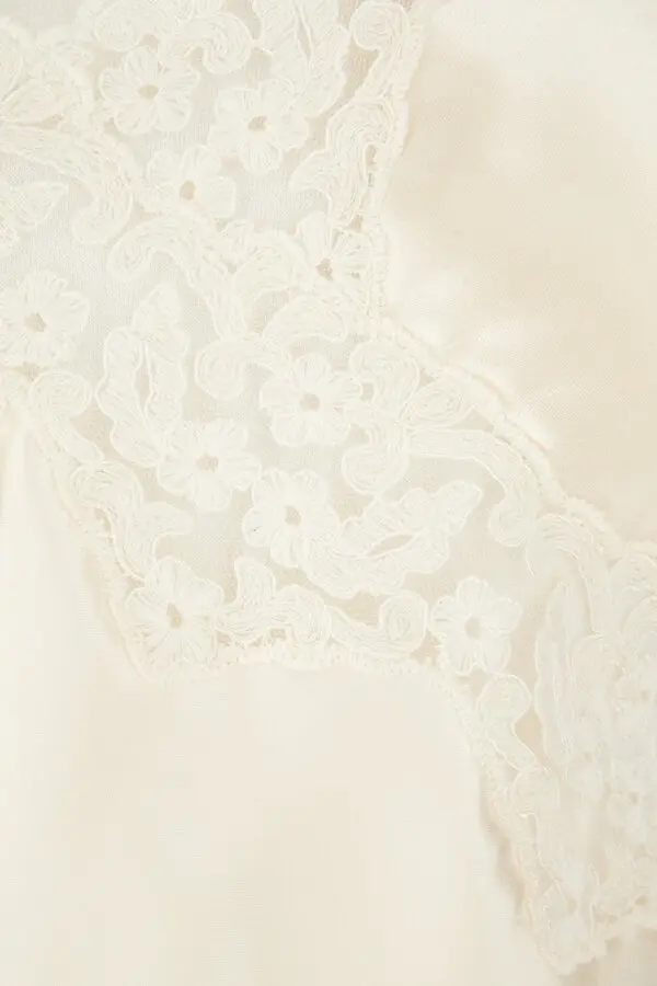Alberta Ferretti Lace Trimmed Camisole Top