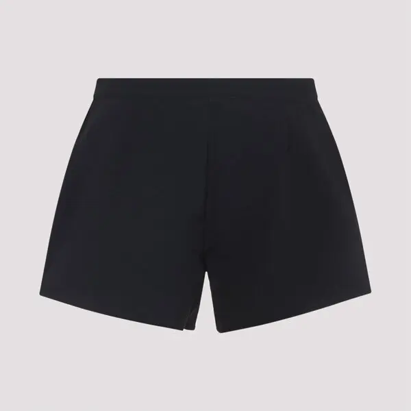Saint Laurent Polyamide Swim Shorts With Embroidered Logo - Black