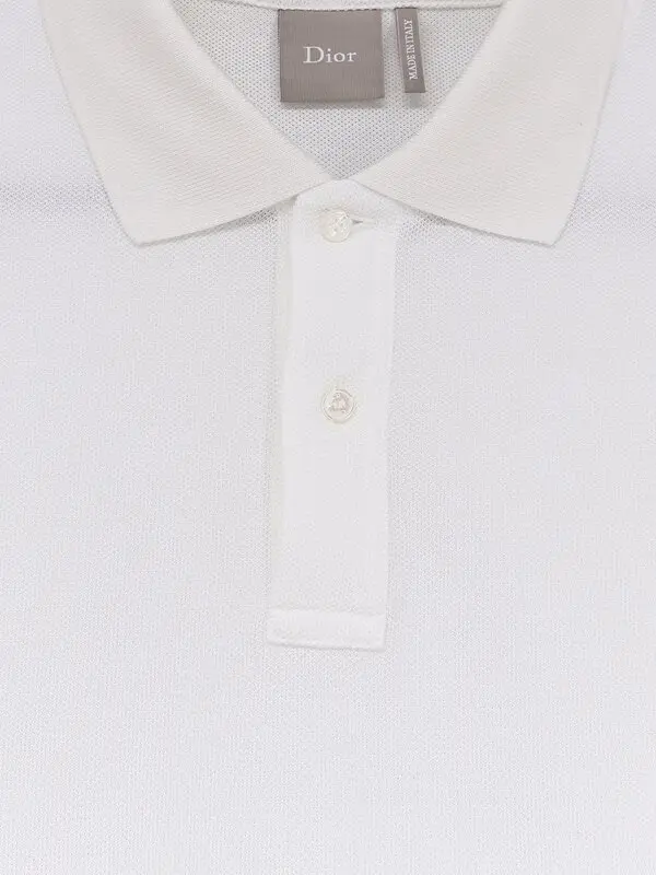 Dior Cotton And Silk Polo Shirt
