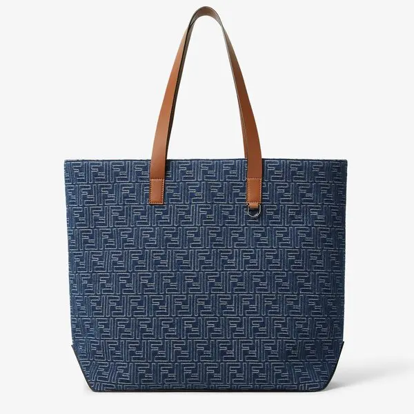 Fendi Medium Shopper Bag In Ff Jacquard