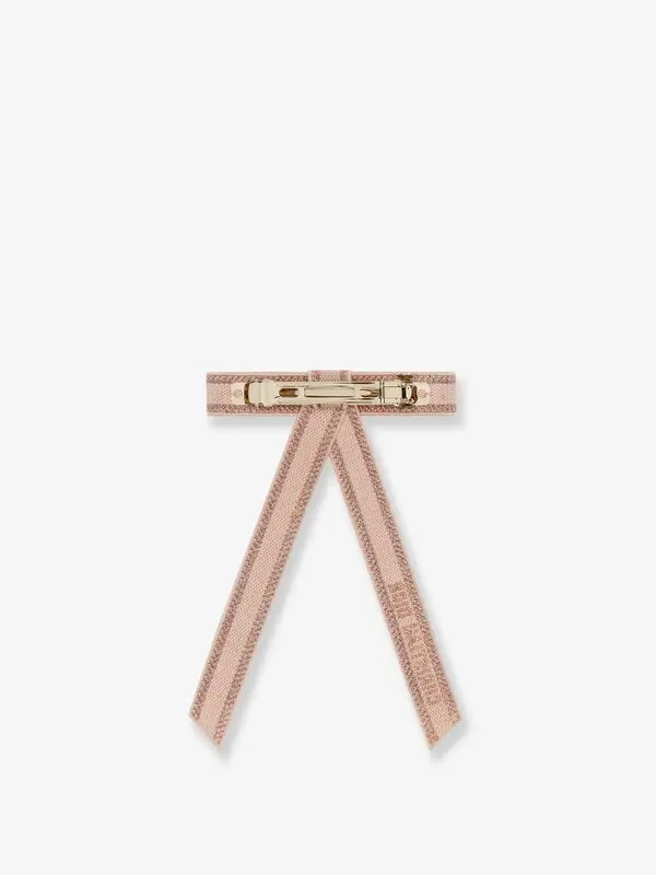 Dior Embroidered Bow Hair Clip