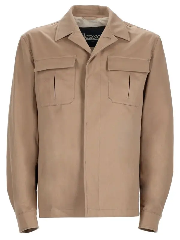 Herno Giacca Con Taschini Cotton Jacket