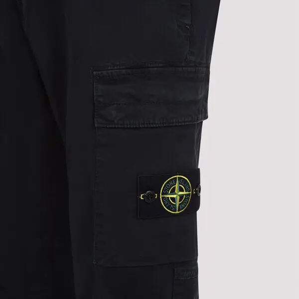 Stone Island Cotton Blend Cargo Trousers