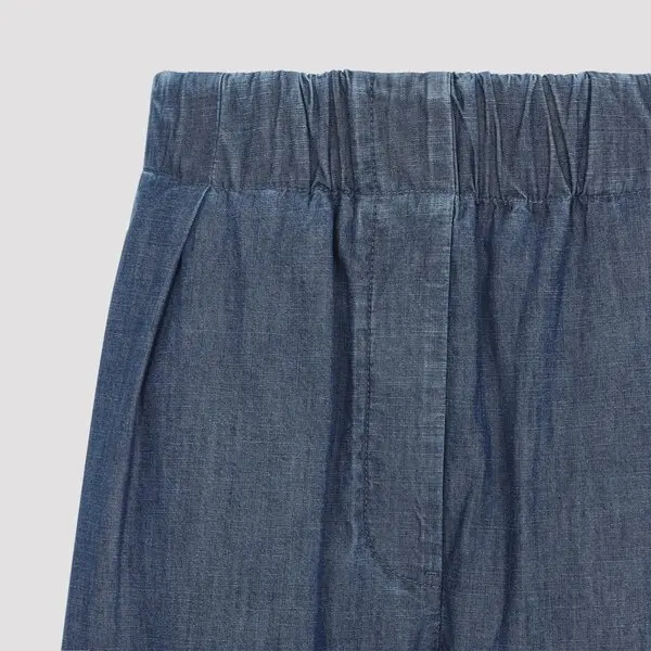 JIL SANDER Wide Leg Elasticated Pants - Blue