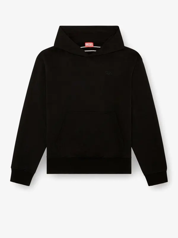 DIESEL® Cotton Sweatshirt With Oval-d Embroidery