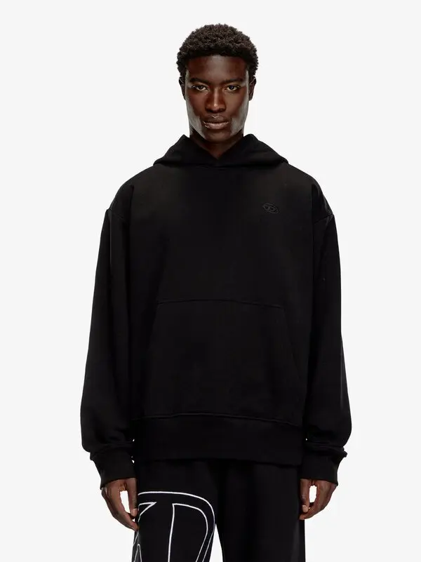 DIESEL® Cotton Sweatshirt With Oval-d Embroidery - Multicolor