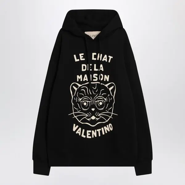Valentino Garavani Le Chat De La Maison Embroidered Sweatshirt - Black