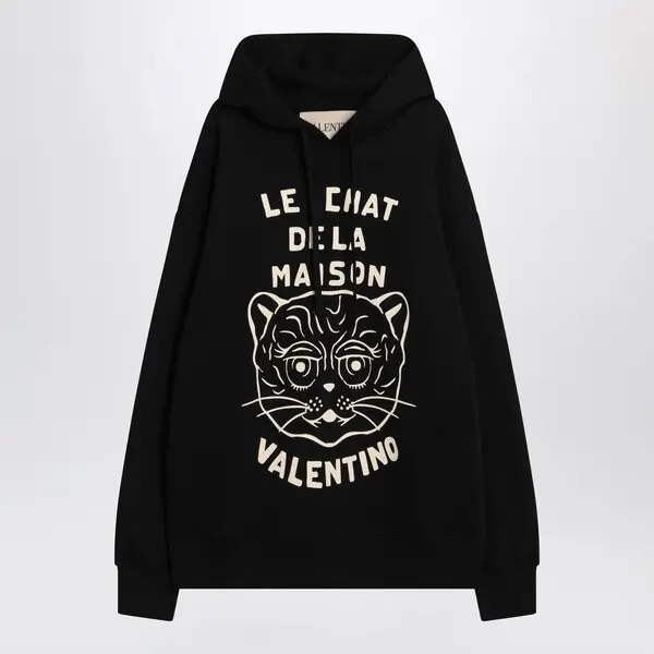 Valentino Garavani Le Chat De La Maison Embroidered Sweatshirt - Black