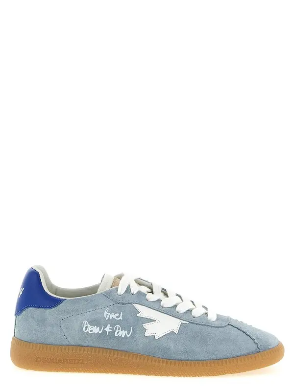 Dsquared2 Rebels Suede Lace-up Sneakers - Blue