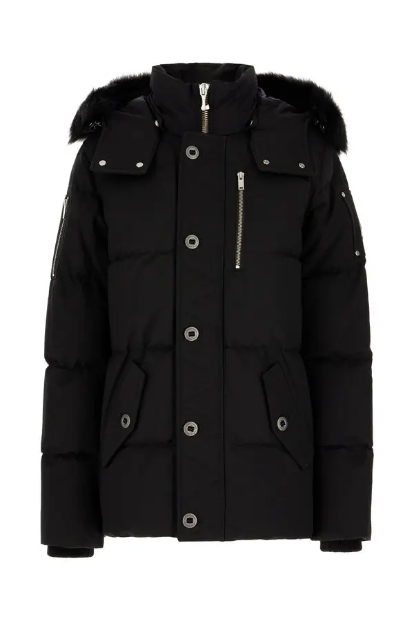 Moose Knuckles Down Parka Jacket With Fur Trimmed Hood - Multicolor