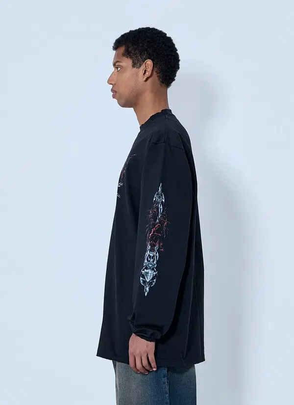 Vetements Graphic Long Sleeve T-shirt