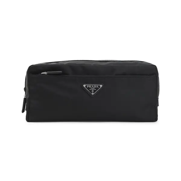 Prada Re-nylon Pouch With Saffiano Leather Details