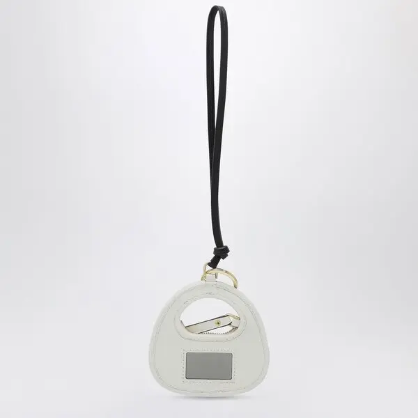 Miu Miu Quilted Leather Trick With Ring And Mirror - White