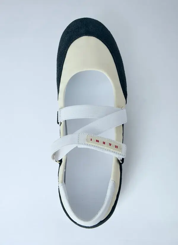 Marni Mary Jane Sneakers In Suede And Nylon