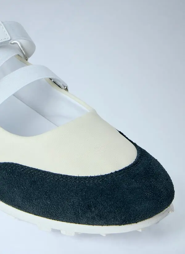 Marni Mary Jane Sneakers In Suede And Nylon - Black