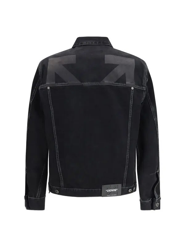 Off-White Arrow Zip Skate Denim Jacket