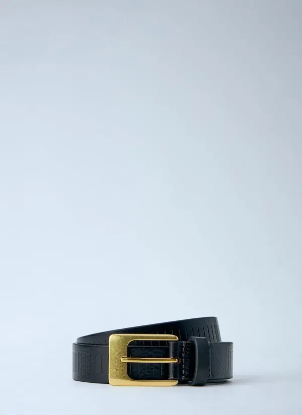 LEMAIRE Rail Belt - Black